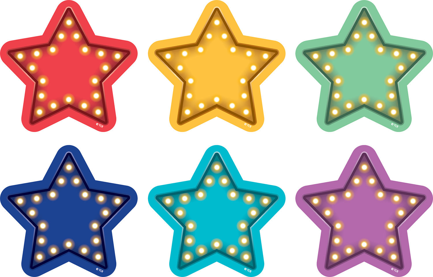 Spot On Marquee Stars Vinyl Floor Markers - 4" – Learning Post & Toys