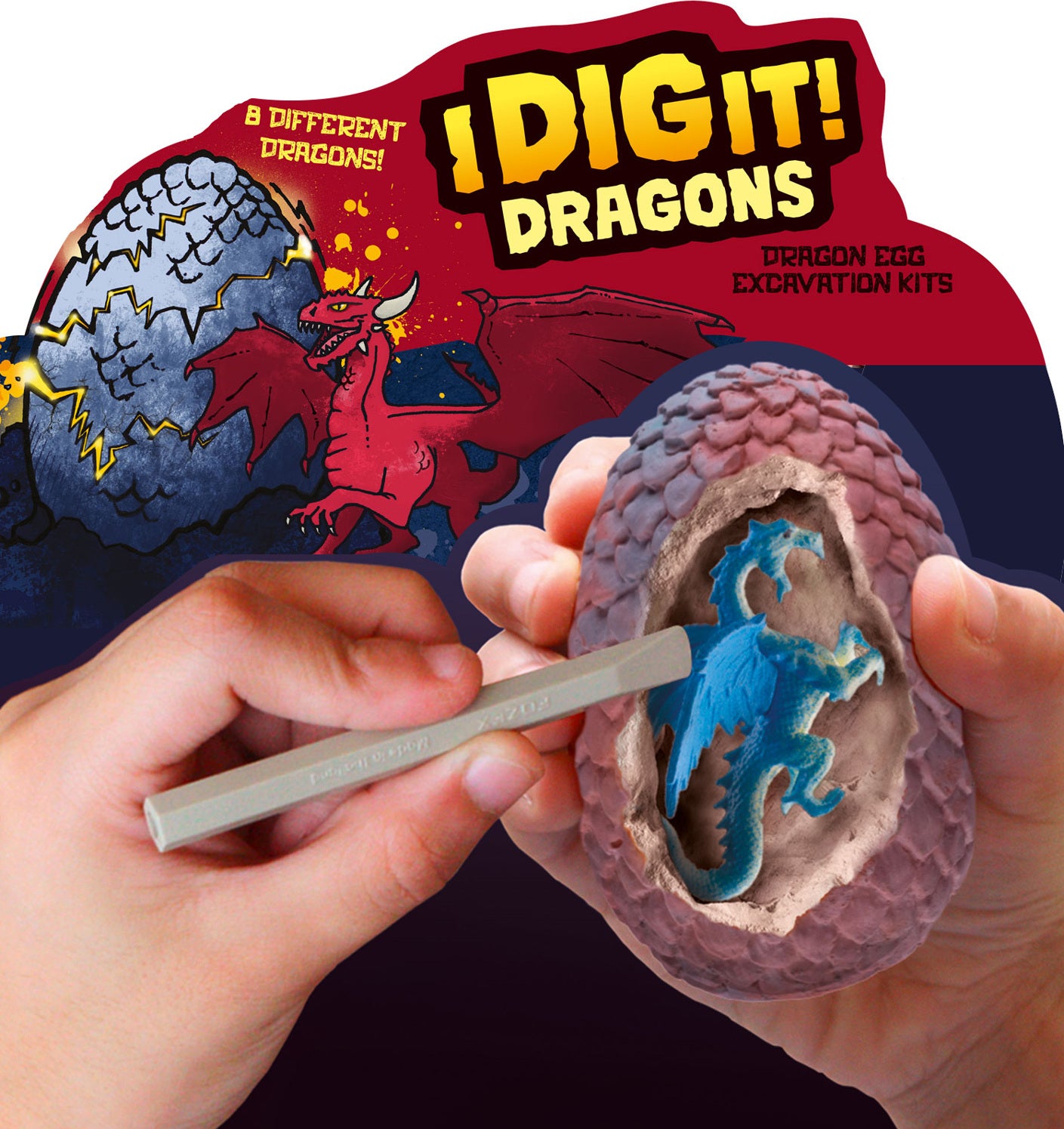 I DIG IT! DRAGONS - Dragon Egg (single, assorted) – Learning Post & Toys